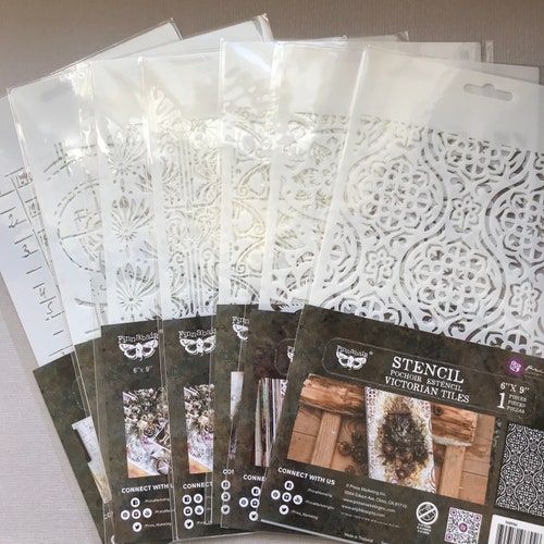 Finnabair Prima Stencils 6 X 9 for Mix Media Art Supply - Etsy