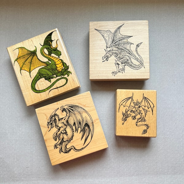 Dragon Stamp - Etsy