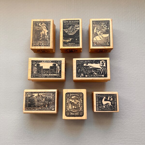 Postal Rubber Stamp - Etsy