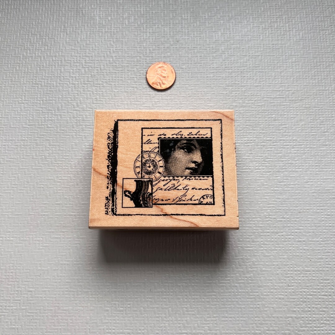 Renaissance Art Stamp Lady Rubber Stamp - Etsy