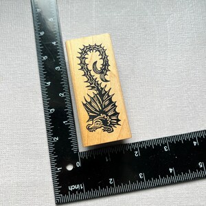 Rubber Stamp Vintage Dragon Wood Mounted Stamps - Etsy