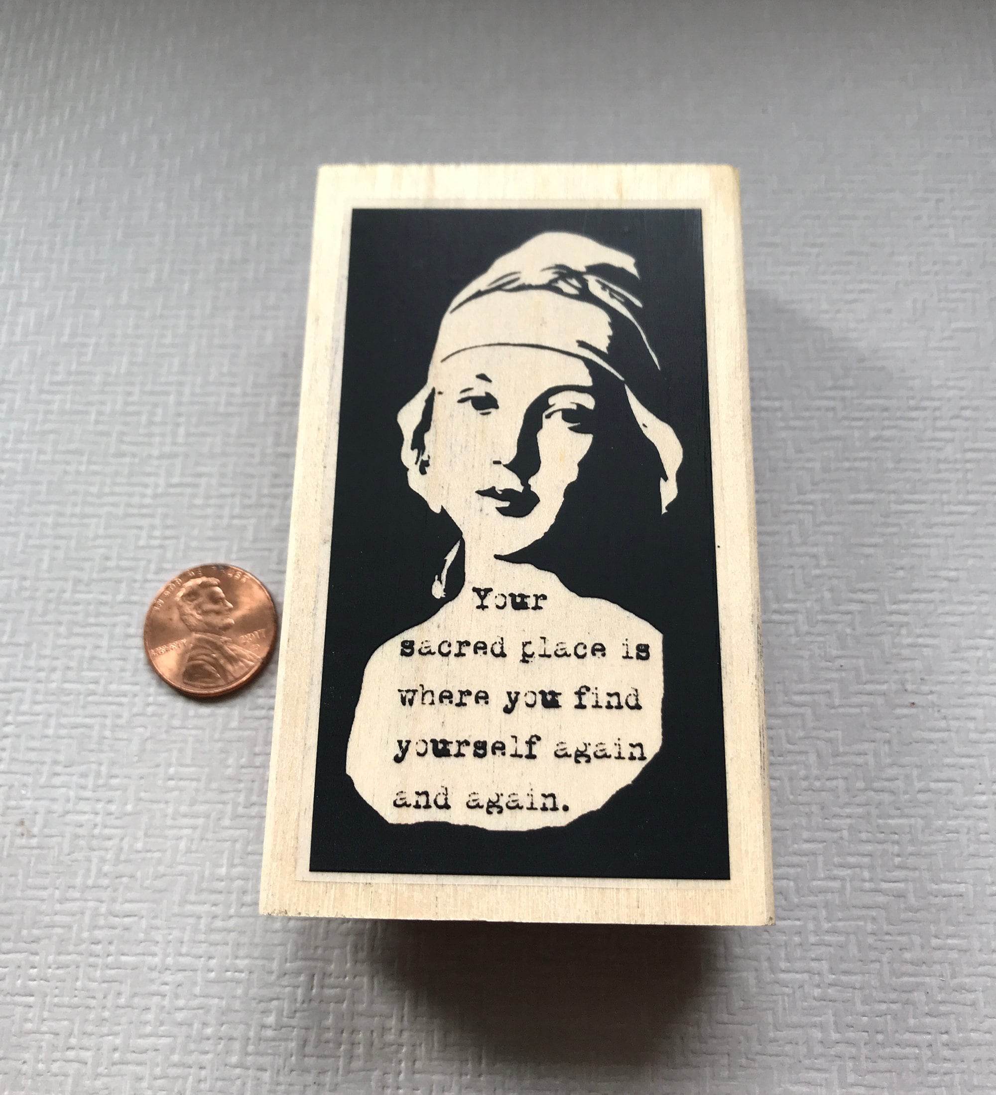 Sacred Place Collage Rubber Stamp Unmounted Rubberstamp EZ Cling Stamp ...