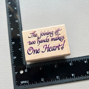 Vintage Rubber Stamp Sayings or Phrases Love Marriage or Anniversary ...