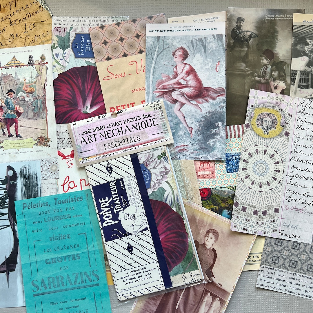 Ephemera Collage Paper Pack From Susan Lenart Kazmer of ICE Resin® 20 ...