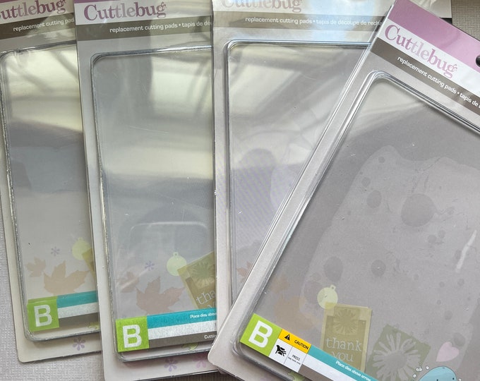 1 Set of Two NEW Cuttlebug B Plates Cutting Pads 6" X 8" Provo Craft 2 ...