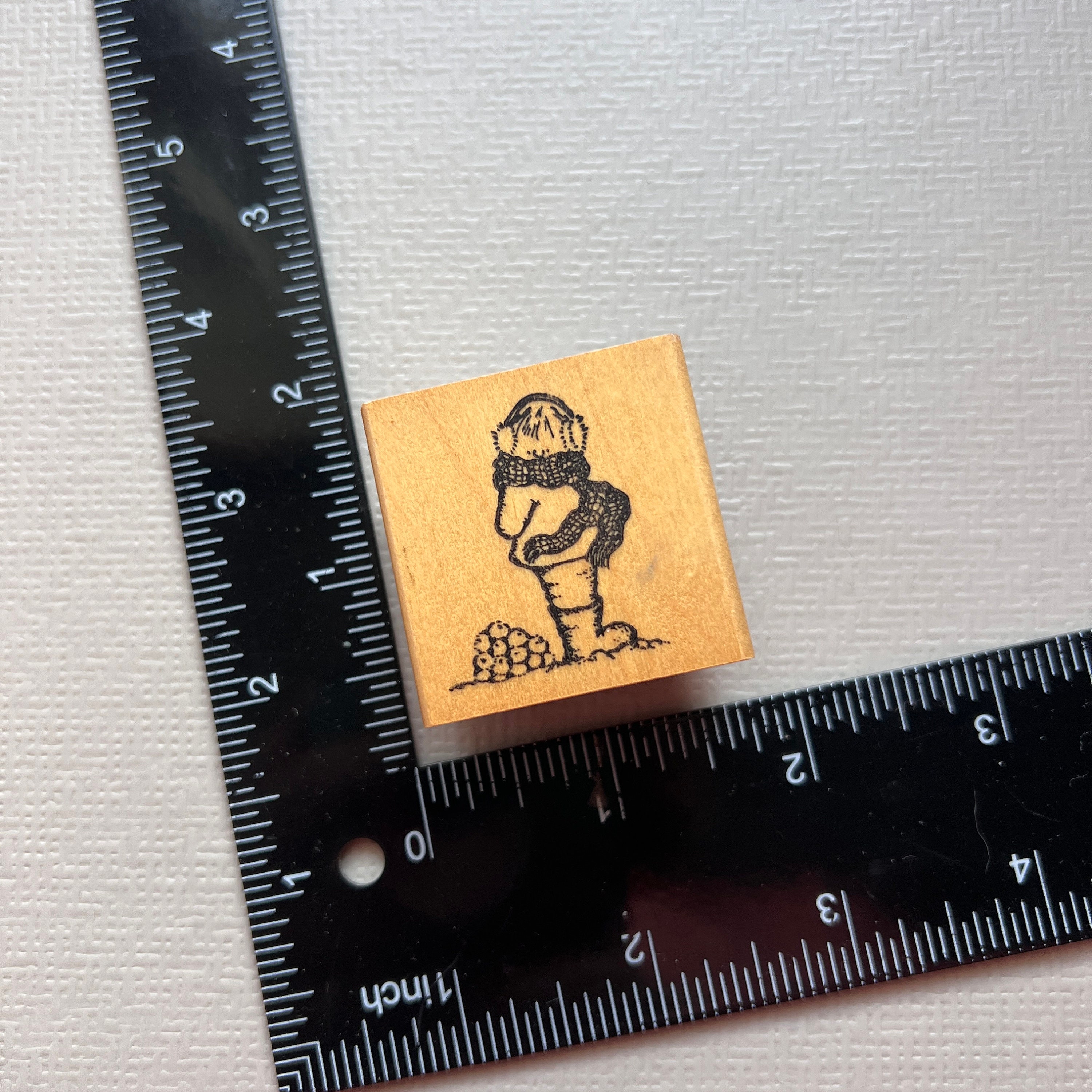 Vintage Rare Rubber Stamp People Characters From Remarkables - Etsy