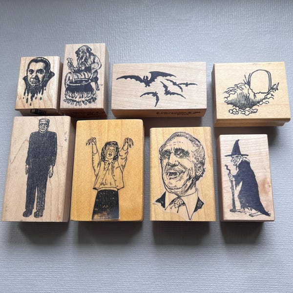 Scary Rubber Stamps - Etsy