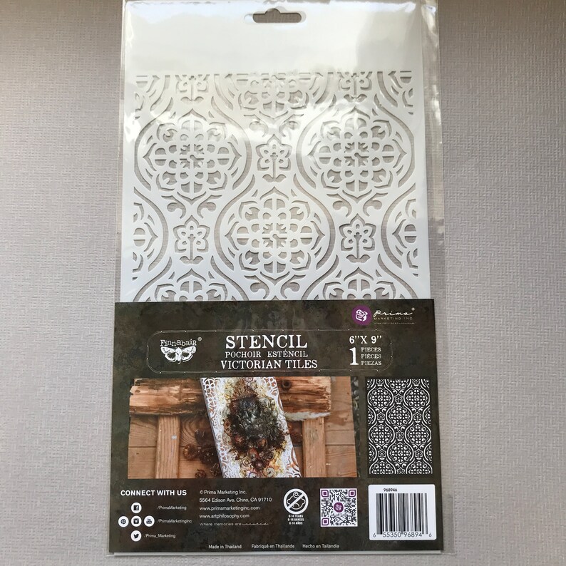 Finnabair Prima Stencils 6 X 9 for Mix Media Art Supply - Etsy