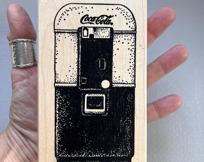Vintage Rare Rubber Stamp Coke Machine From Carmen's Veranda 1995 - Etsy