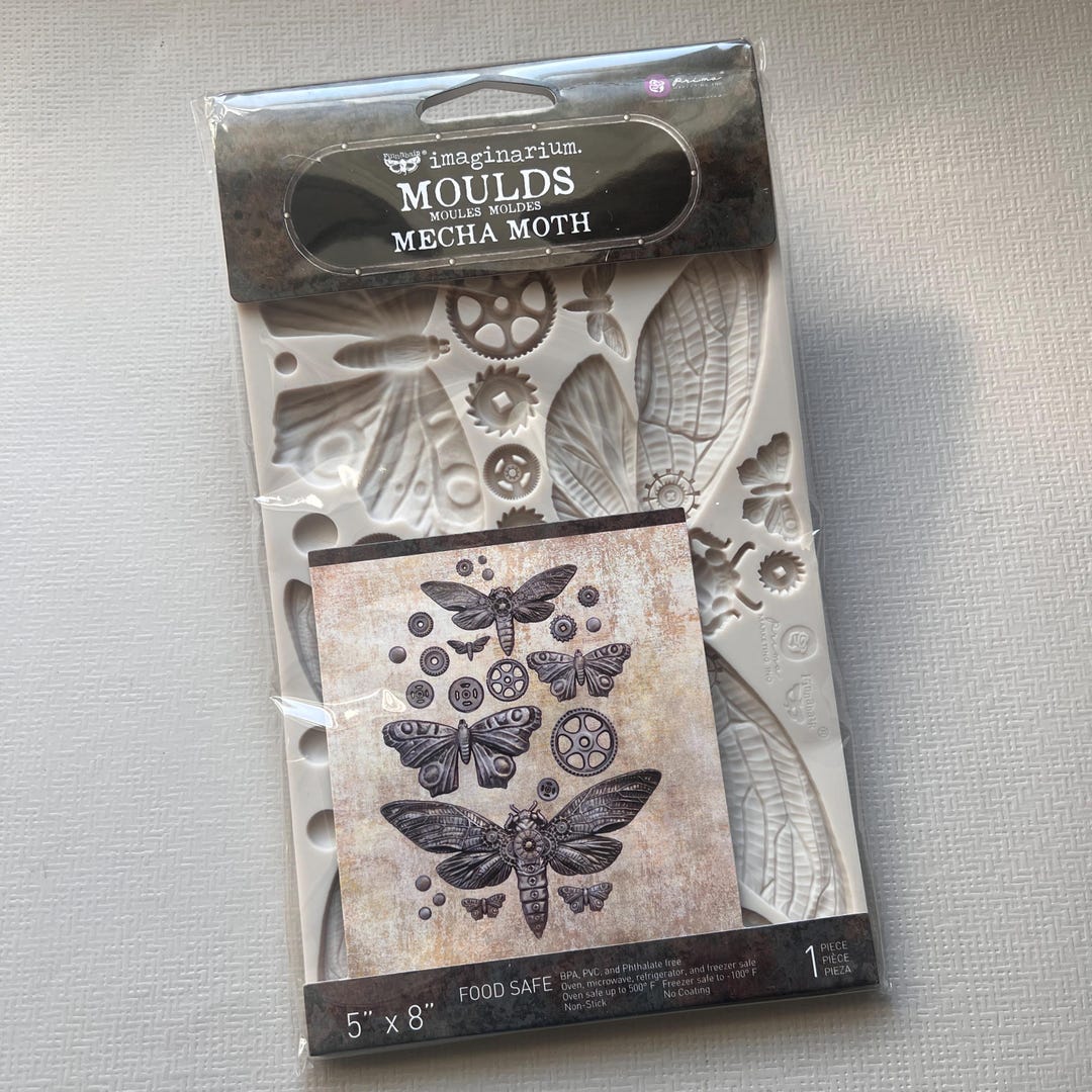Prima Redesign Decor Moulds® – Finnabair Mould Mecha Moth Insecta ...