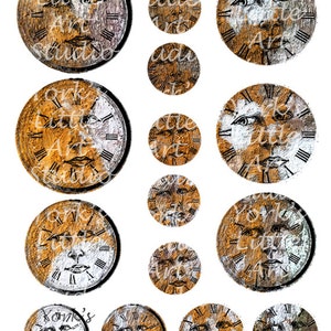 Digital Download 2 Pages of Clock Faces - Etsy