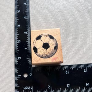 Vintage Rubber Stamp Pick Your Sports Equipment Rare Wood Mounted ...