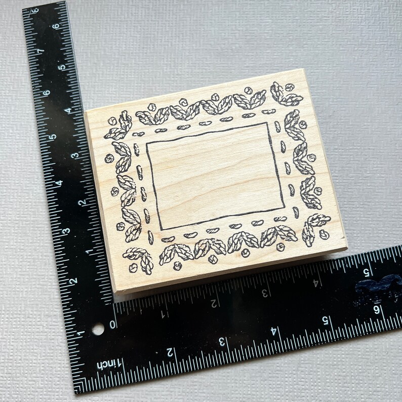 Vintage Rubber Stamp Rope Art Frame Pattern Stamps From Too - Etsy