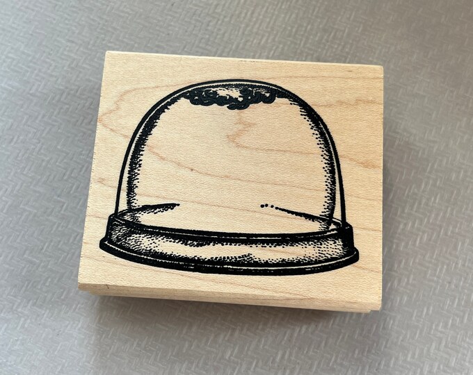 Vintage Rare Rubber Stamp Snow Globe From Museum of Modern Rubber - Etsy
