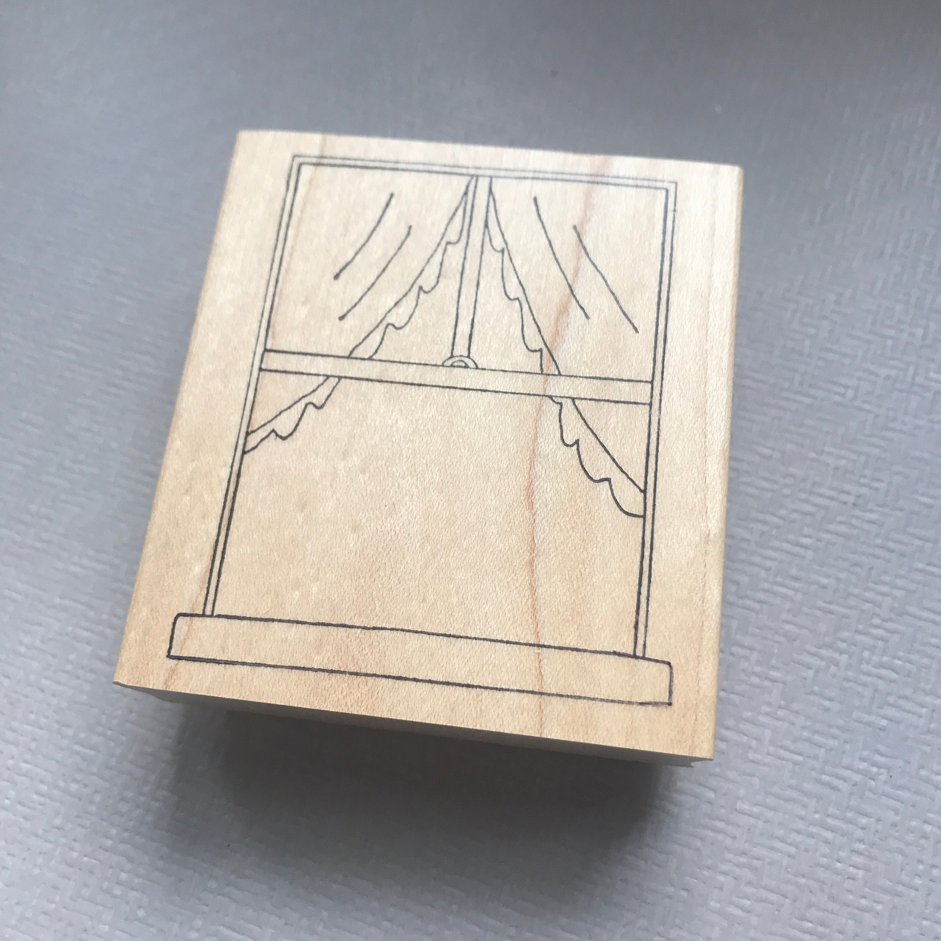 Window Rubber Stamp | Etsy