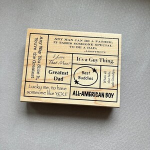 Vintage Rubber Father's Day Rubber Stamp From Great - Etsy