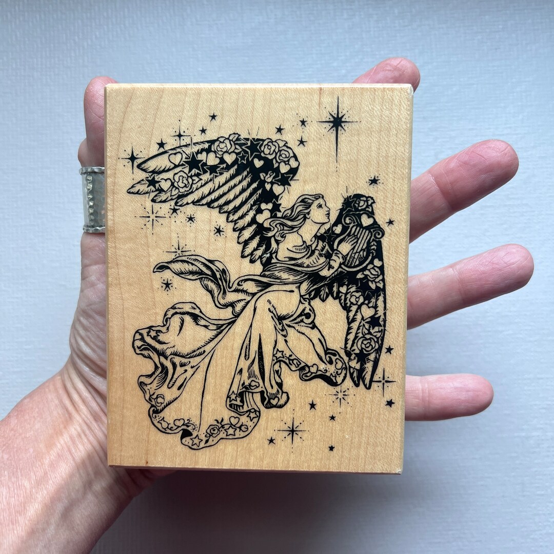 Vintage PSX Angel Rubber Stamp 1994 K-1332 - Etsy