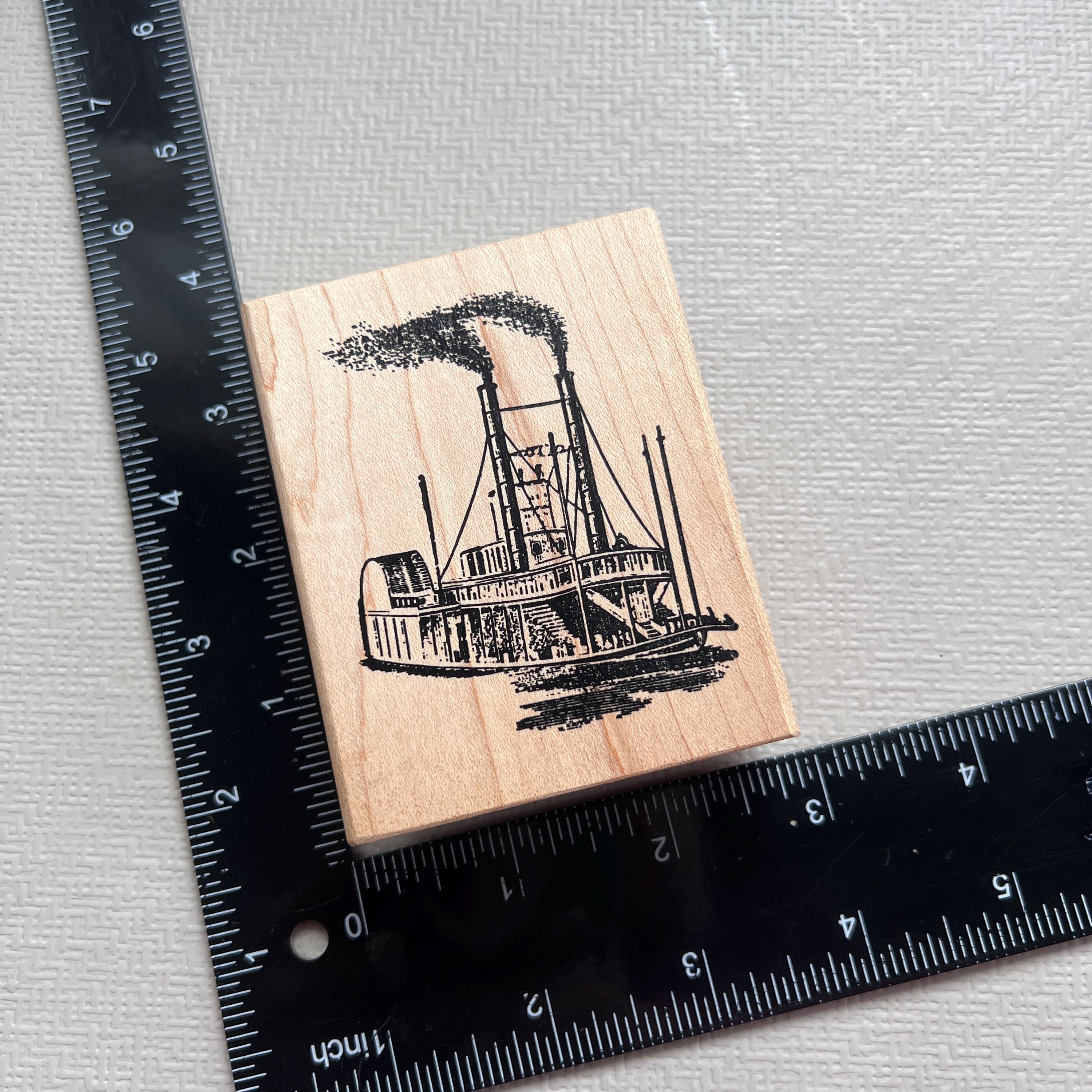 Vintage Transportation Rubber Stamps Balloon, RV, Bike, Boat or Plane ...