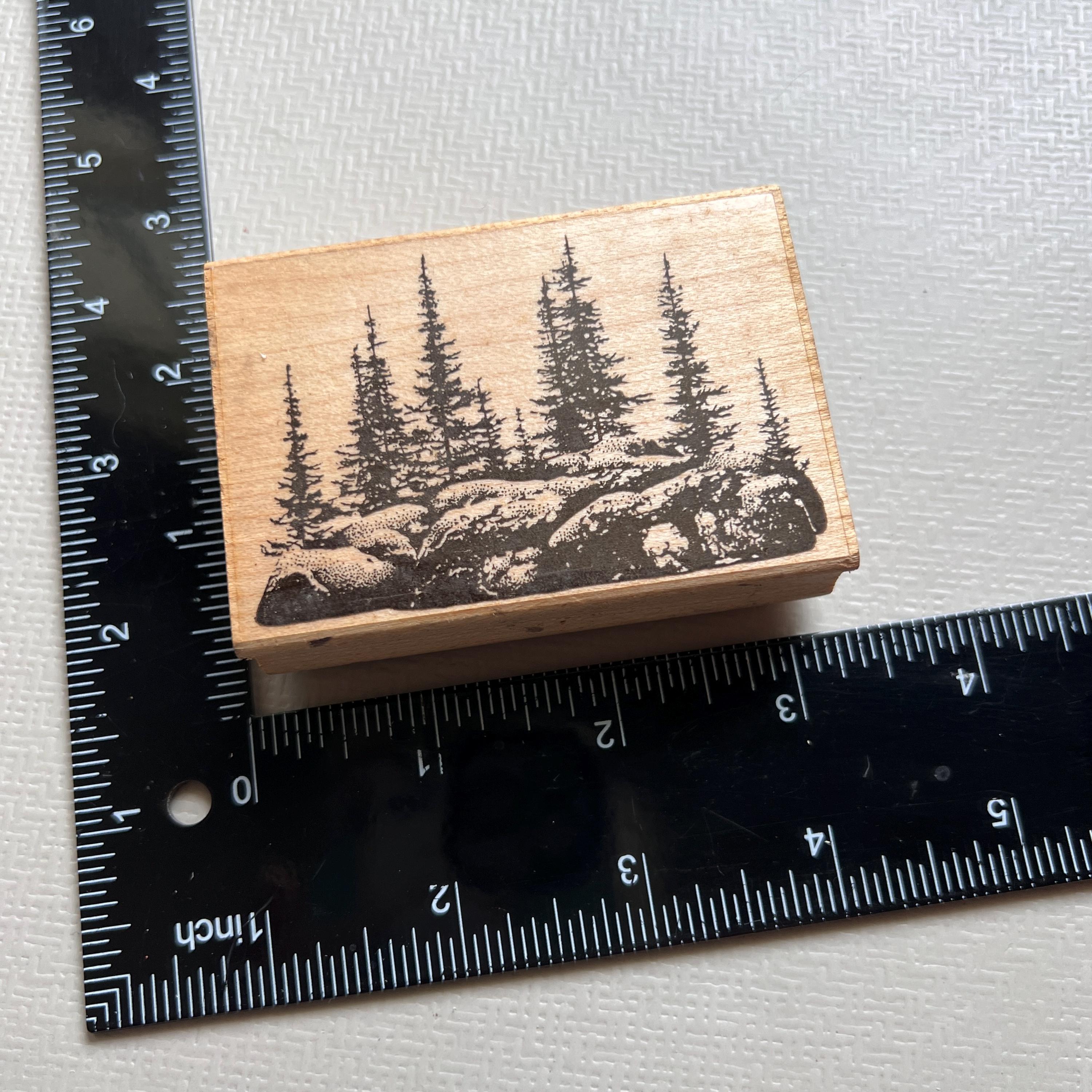 Vintage Stampscapes Outdoor Nature Landscape Scene Rubber Stamps - Etsy