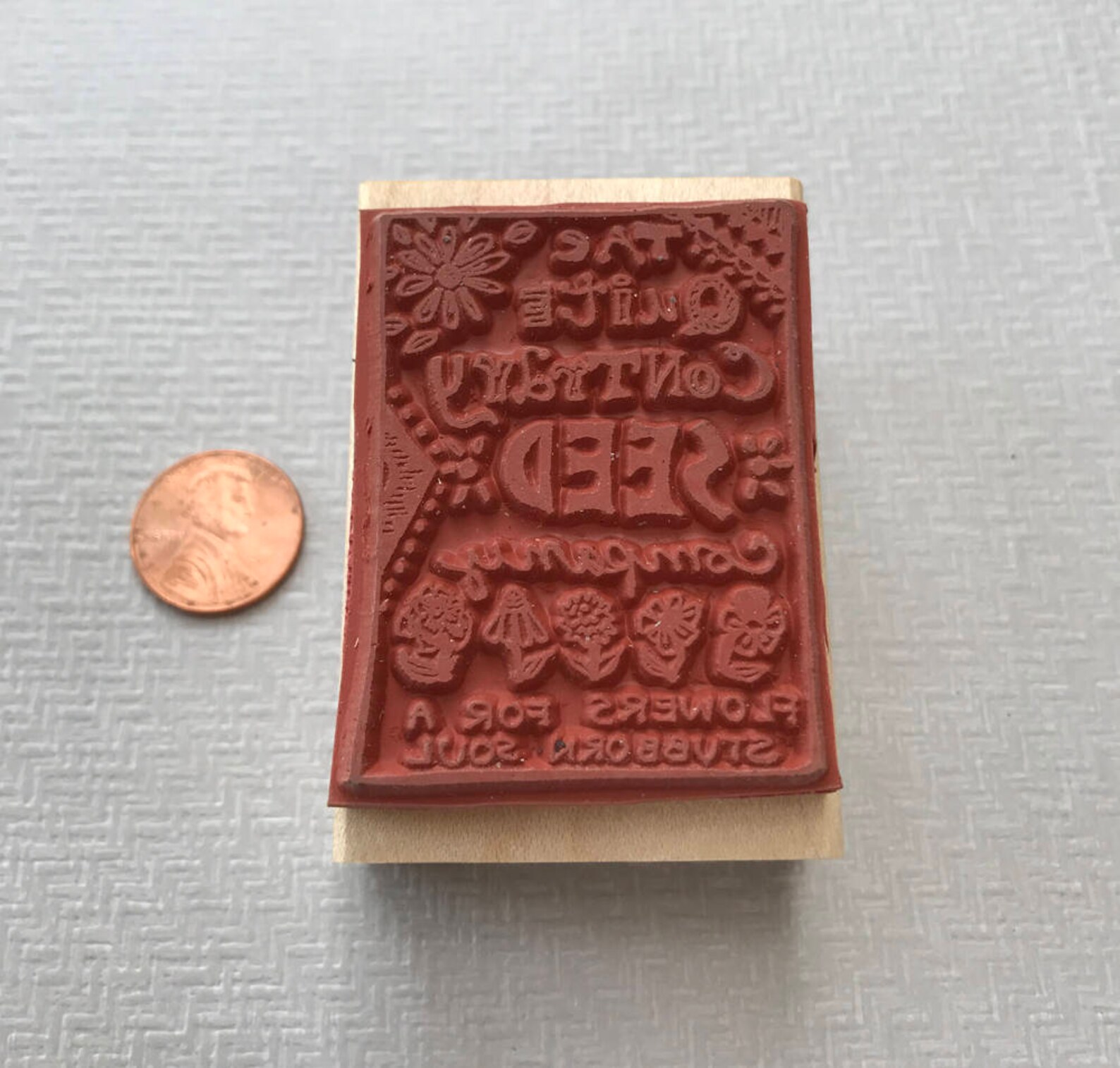 Seed Package Rubber Stamp - Etsy