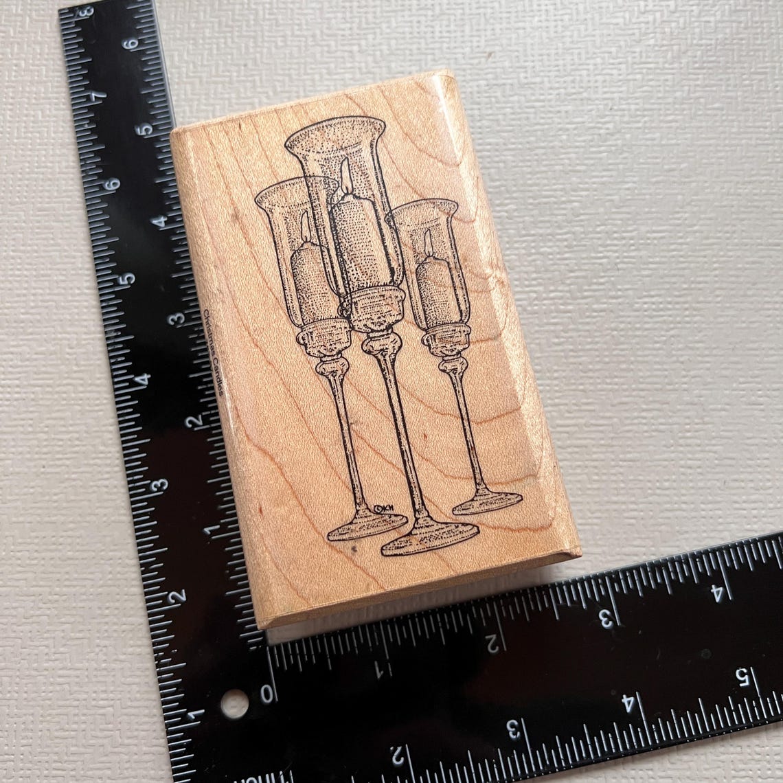 Vintage Rubber Stamps Christmas, Tree, Bells, Santa or Candles Wood ...