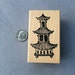 Asian Pagoda Panel Rubber Stamp - Etsy