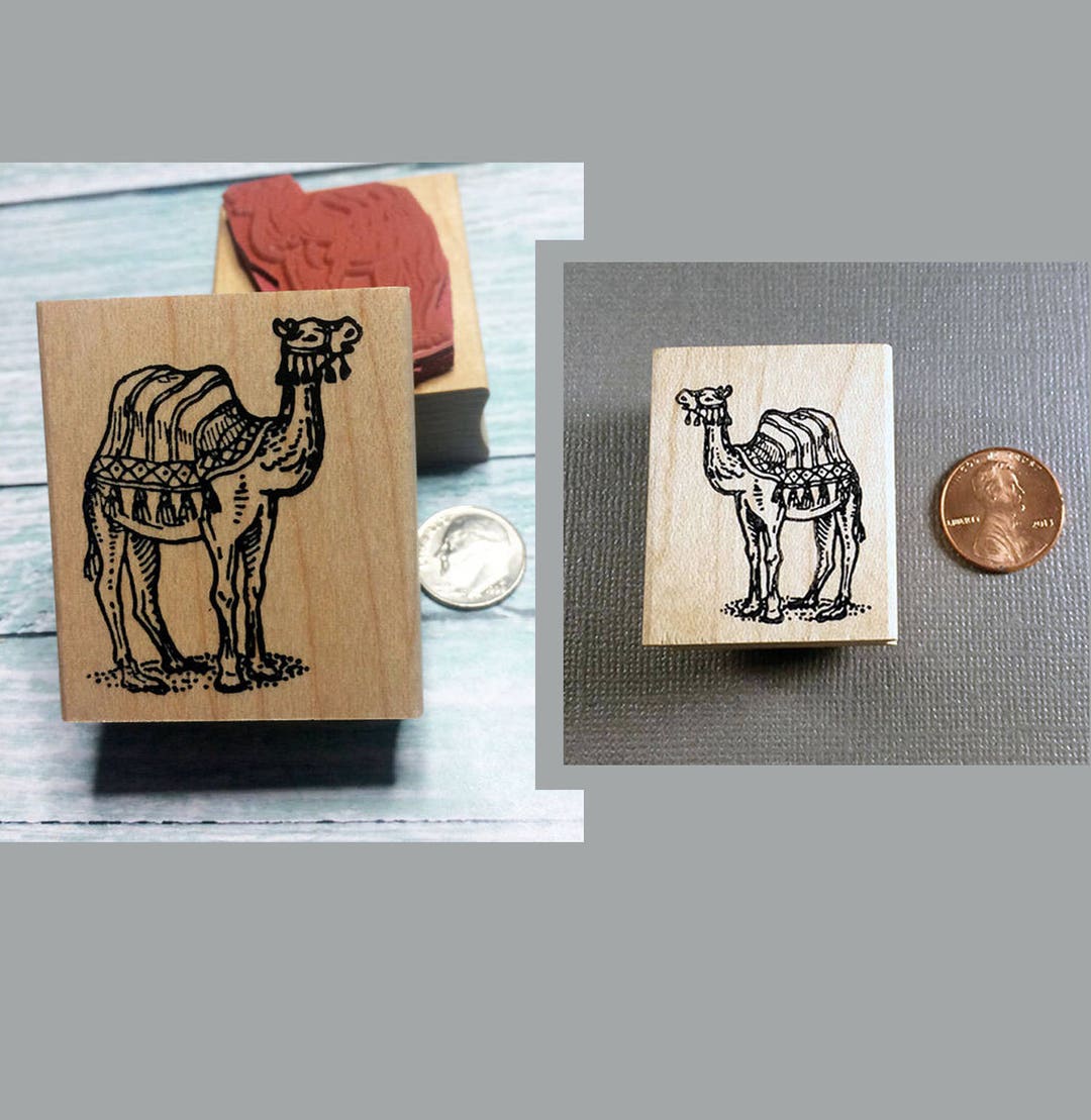 Large or Small Camel Rubber Stamp - Etsy