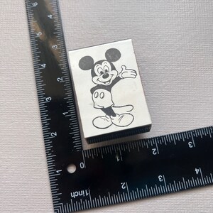 Vintage Rubber Stamp Mickey Mouse Wood Mounted Stamps Craft Supply - Etsy