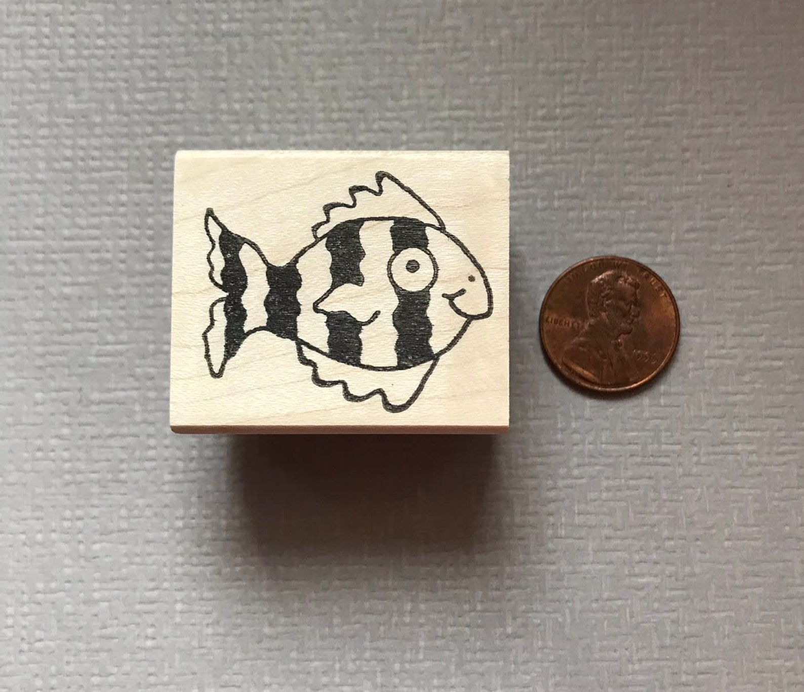 Super Cute Funny Fish Rubber Stamps - Etsy
