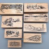 Mountain Scene Rubber Stamp From Oldislandstamps - Etsy UK