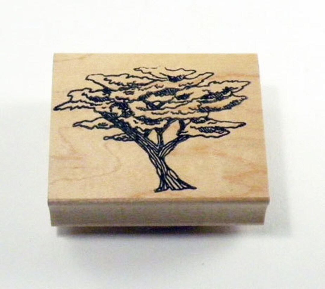 African Tree Rubber Stamp - Etsy