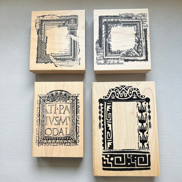 Rubber Stamps Frame - Etsy