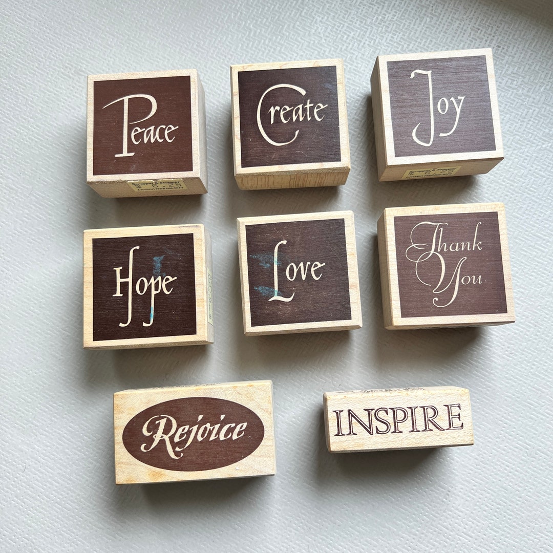 Vintage Rubber Stamp Pick Your Word Stamp From Stampa Rosa - Etsy