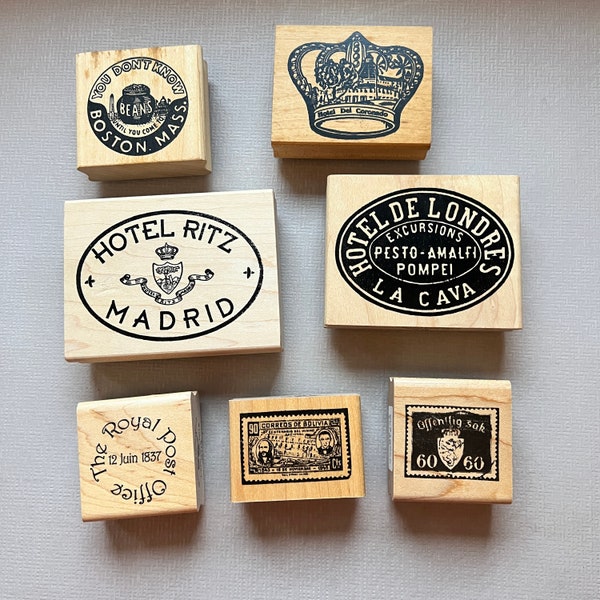 Postal Rubber Stamp - Etsy