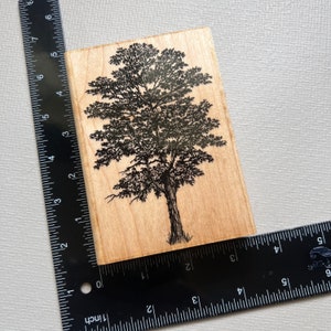 Rubber Stamps Stampscapes Tree Nature Scene Vintage Wood Mounted Rubber ...