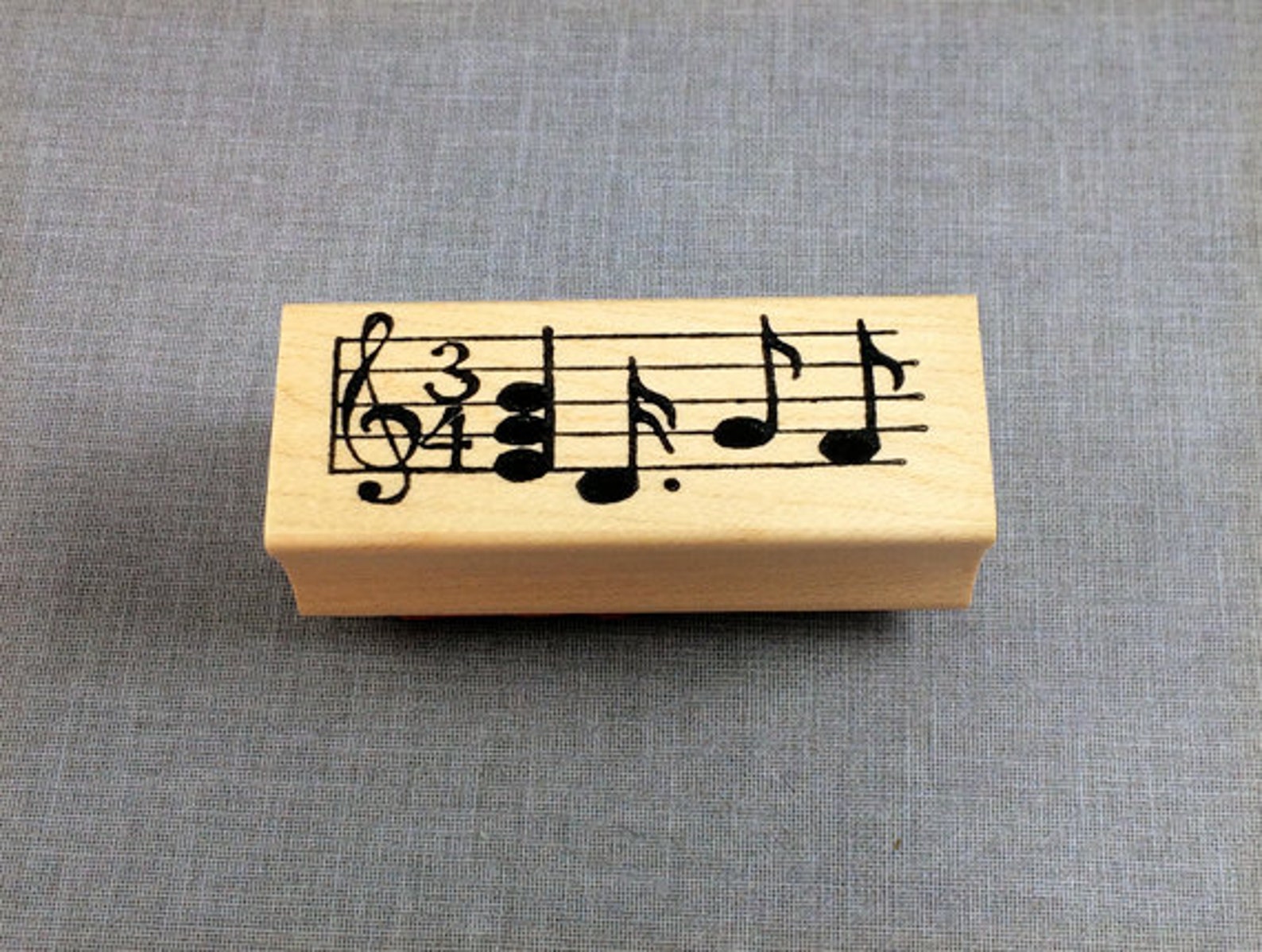 Music Notes Rubber Stamp - Etsy