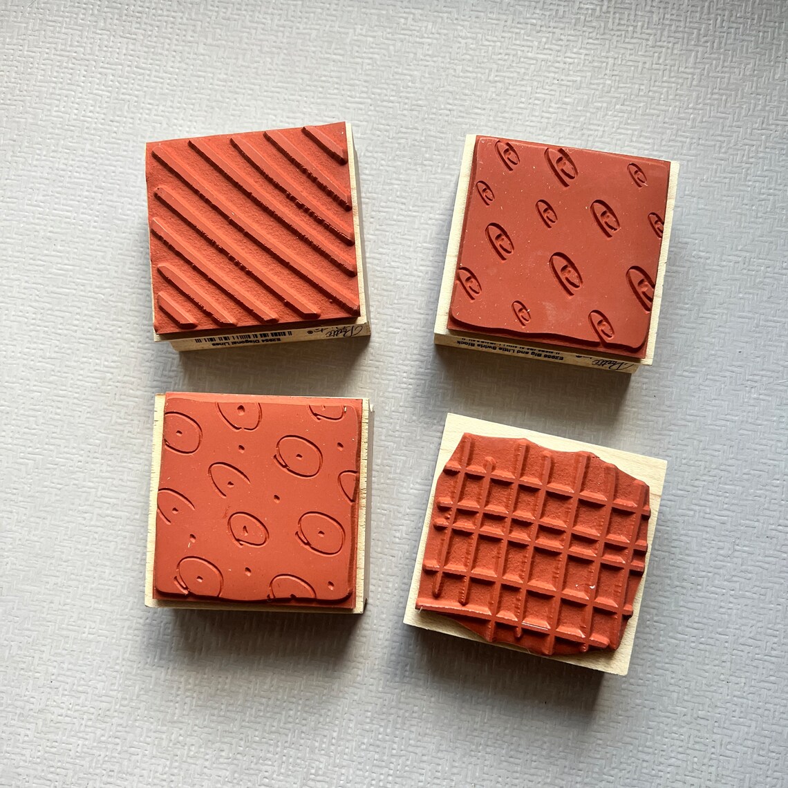 Vintage Hero Arts Rubber Stamp 4 Pattern Borders Poetic Prints - Etsy