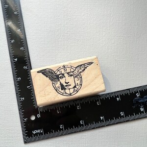 Vintage Rare Artsy Stamps Beautiful Woman Wood Mounted Artistic Rubber ...