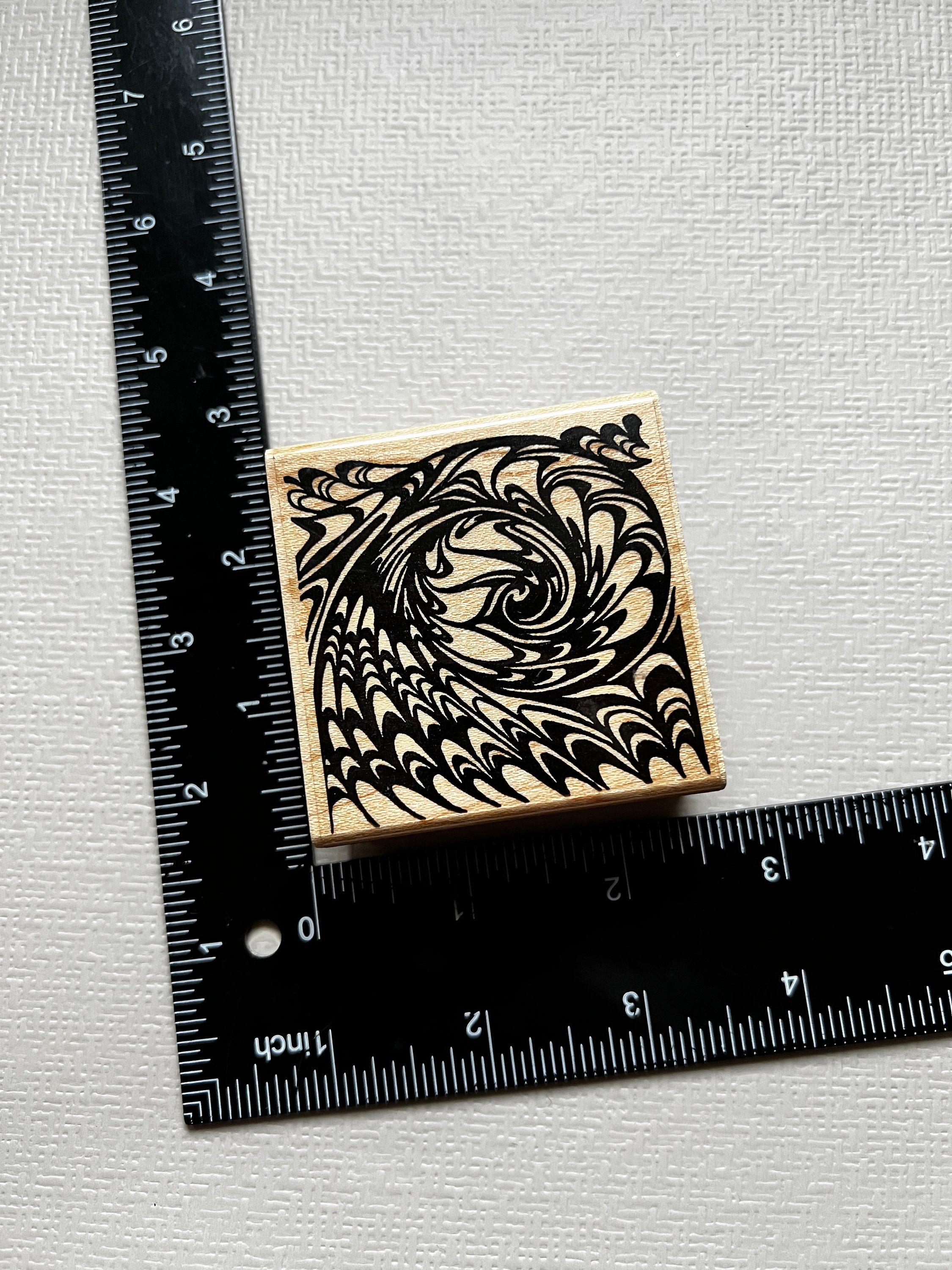 Vintage Rubber Stamp Patterns, Dots and Swirls From Fun Stamp Company ...