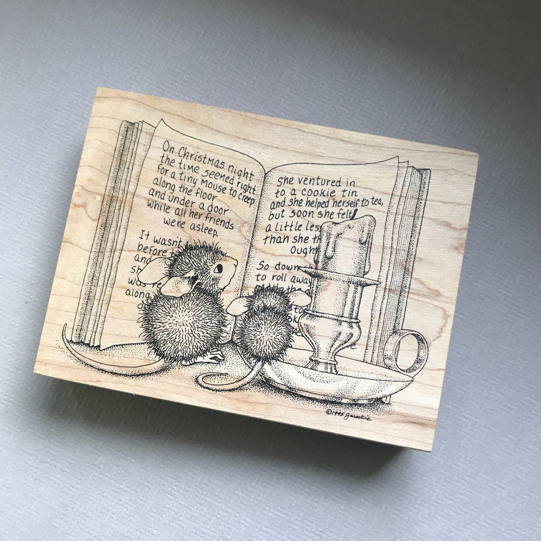 Vintage Retired House Mouse Christmas Tale Rubber Stamp 1998 - Etsy