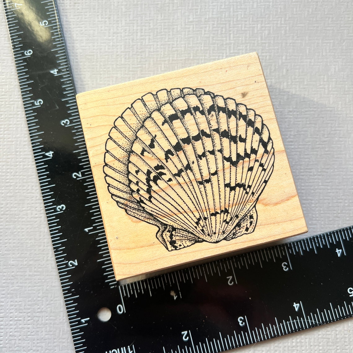 Vintage Rubber Stamp Pick Your Seashell Wood Mounted Stamps - Etsy