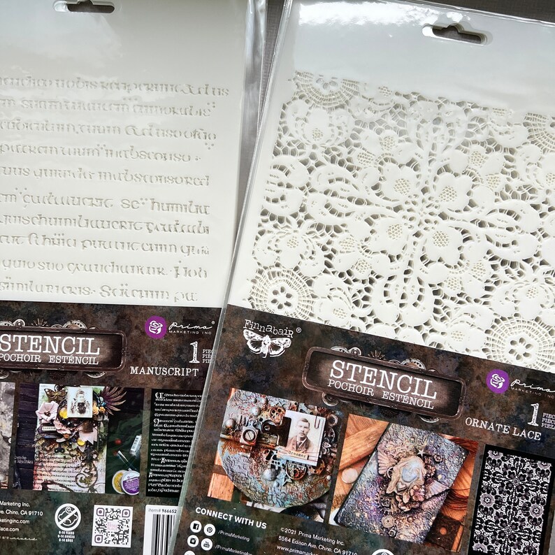 Finnabair Prima Stencils 6 X 9 for Mix Media Art Supply - Etsy