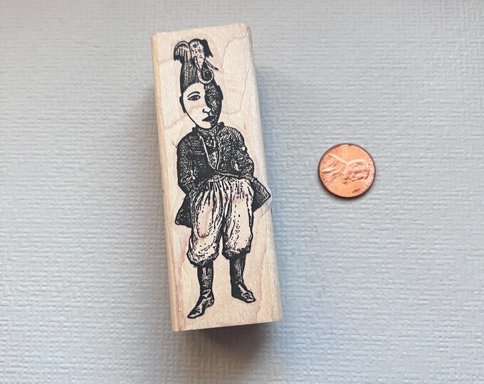 Vintage Extremely Rare Zetti Art Collage Explorer Figure by Teesha ...