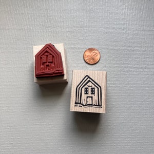 Carved House Stamp, Wood Mounted Stamp From Wendy York - Etsy