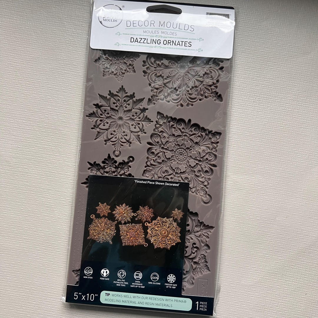 Prima Redesign Decor Moulds® – Dazzling Ornates 5″X 10″ – Mixed Media ...