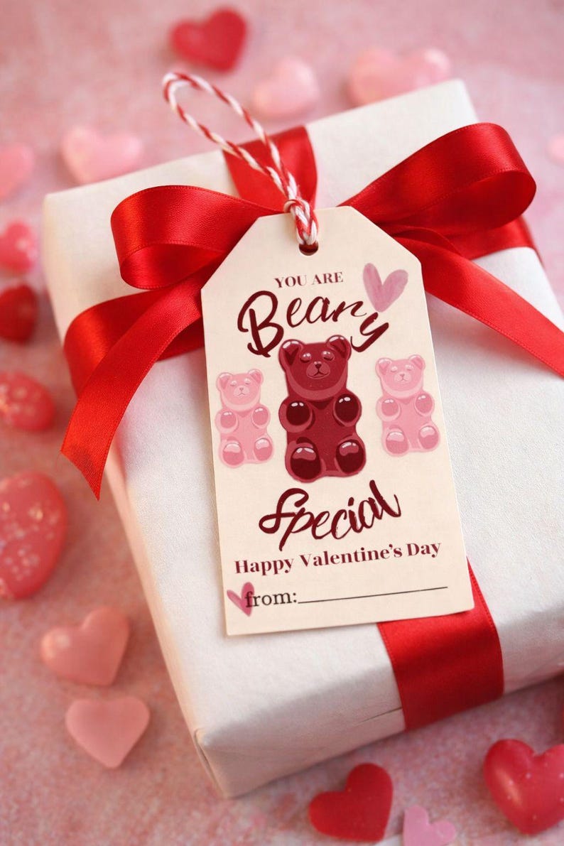 Editable Valentine Gift Tags Canva – You Are Beary Special – Kids ...