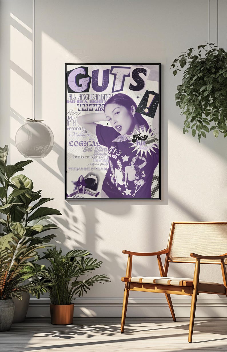 Olivia Rodrigo GUTS Tour Poster | Concert Wall Art | Official Tour ...