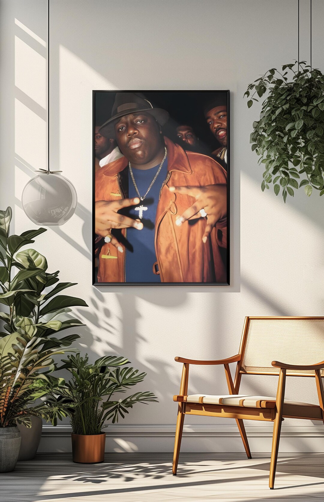 The Notorious B.I.G. Poster | Biggie Smalls Portrait | Hip Hop Legend ...