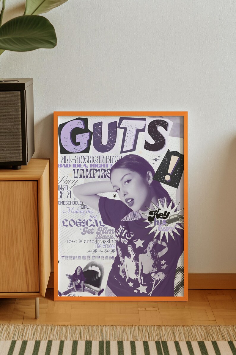 Olivia Rodrigo GUTS Tour Poster | Concert Wall Art | Official Tour ...