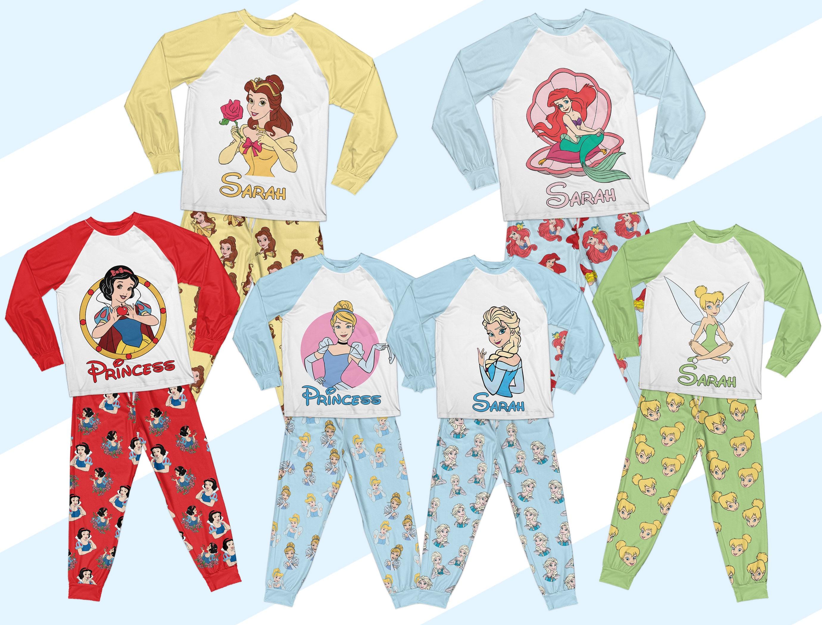 Custom Ddisney Princess Pajama Set, Personalized Ciinderella Tinker ...